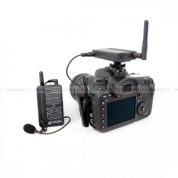 ไมโครโฟนไร้สาย แบบหนีบปกเสื้อ Wireless microphone for dslr ไมค์ไวเลส ...